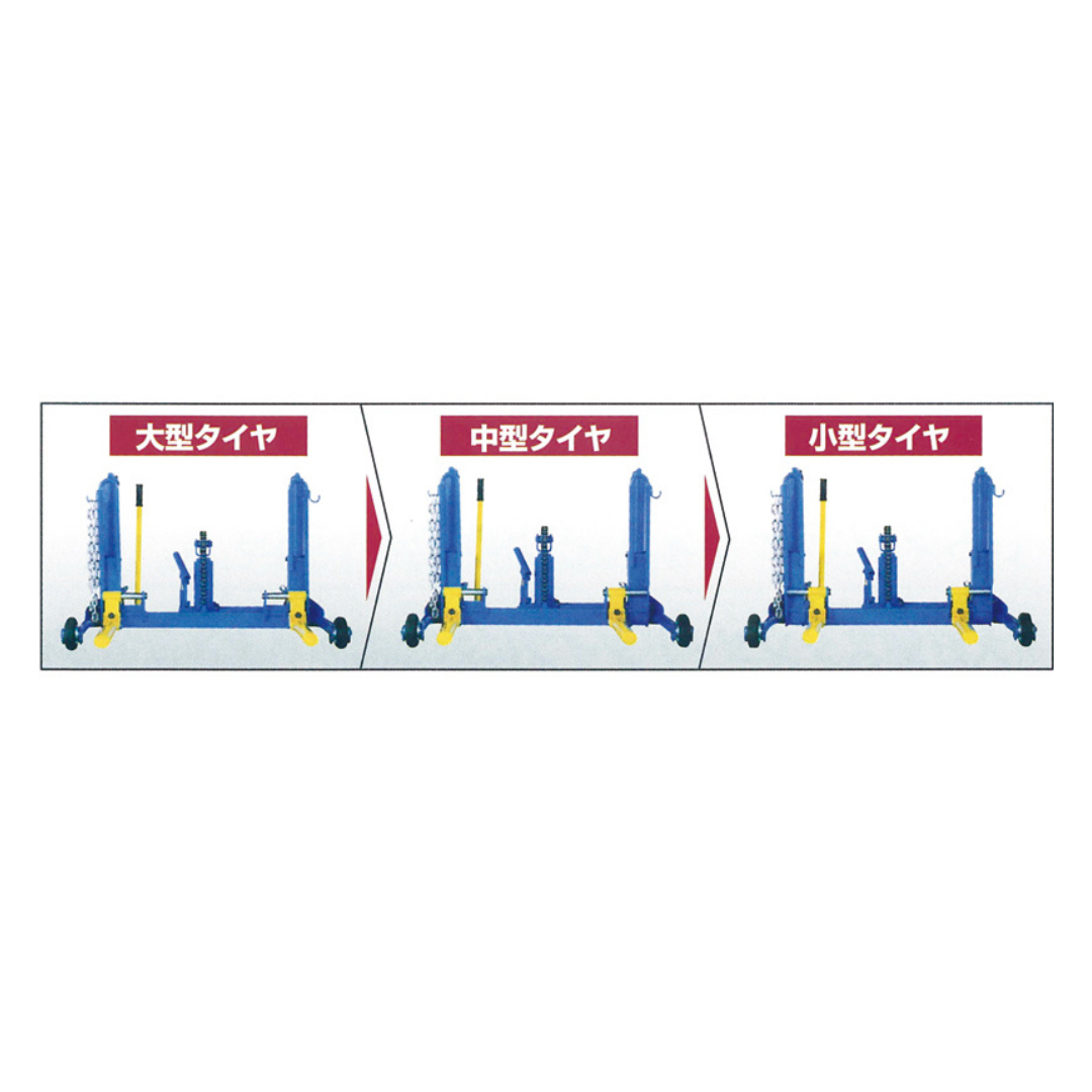 NWD-501G-C1 長崎ジャッキ ホイルドーリー | 500Kg | 特殊ジャッキ・リフト | 工具の通販 FINE PIECE デリバリー｜自動車の整備機器・用品・システムがネットでお得 ...